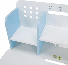 Rostoucí psací stůl SMART - modrá / bílá