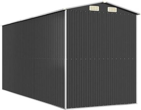 Zahradní kůlna antracitová 192 x 440 x 223 cm pozinkovaná ocel 3147452
