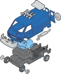 SEVA Monti System MS05 Renault Trafic Air Service / Plastová stavebnic