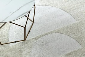 Dywany Łuszczów, Kusový koberec Mode 8598 geometric cream, 80x150, bílá, kancelář