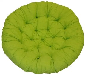 Ratanový papasan průměr 115 cm - polstr světle zelený melír