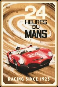 Plechová cedule 24h du Mans - Red Car 1963, (20 x 30 cm)