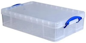 Plastový úložný REALLY USEFUL box transparentní 24,5l s víkem