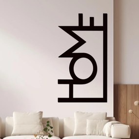 dřevo života Dřevěný nápis na zeď HOME Zvolte rozměr (cm): 44x80, Zvolte barvu dekoru: Černá