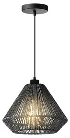 LABEL51 Závěsná lampa Ibiza 25x25x150 cm - černý juta