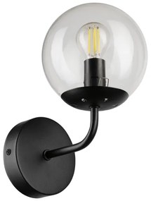 Brilagi - Nástěnná lampa MALIVA 1xE14/15W/230V černá/čirá
