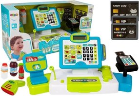 LEAN Toys Dětská pokladna s dotykovou váhou, čtečkou karet a terminálem