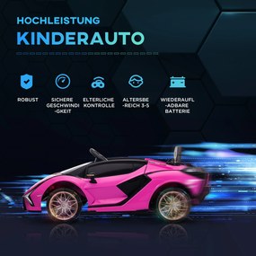 HOMCOM dětské elektrické SUV auto se 3 rychlostmi, bezpečnostní pásy, dálkové ovládání, hudební (MP3/USB) světlo, pro 37-60 měsíců, nosnost 25kg, Pin…