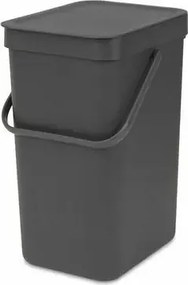Brabantia Sort  Go Odpadkový koš 12 L tmavě šedá / 20 x 35.1 x 24.9 cm