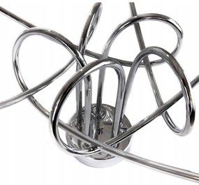 Stropní svítidlo Crystal, 5x stříbrné křišťálové stínítko, ch
