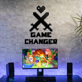 DUBLEZ | Dřevěná 3D samolepka - Game Changer - Minecraft