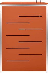 Přístřešek na dvě popelnice 138 x 77,5 x 115 cm nerezová ocel 149563
