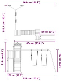 Dětské Hřiště Na Zahradu - Masivní impregnované borové dřevo