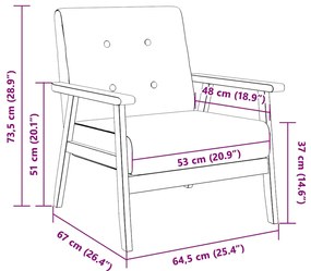 vidaXL Marketos Křeslo modré textil