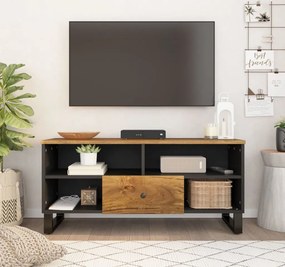 vidaXL TV skříňka 100x33x46 cm masivní recyklované a kompozitní dřevo [351971] Barva: medová hnědá
