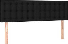 Box spring postel s matrací černá 140 x 190 cm textil 3130027
