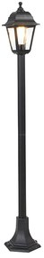 Klasická lucerna černá 122 cm - kapitál