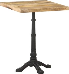 vidaXL Bistro stolek 60 x 60 x 77 cm hrubé mangovníkové dřevo [321084]