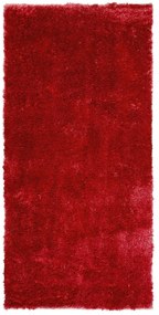 Koberec shaggy 80 x 150 cm červený EVREN Beliani