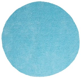 Koberec světle modrý kruhový ⌀ 140 cm DEMRE Beliani