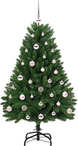 Umělý vánoční stromeček 120 cm 150 LED Teplá bílá PVC a ocel 3395669