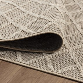 Ayyildiz, Kusový koberec Patara 4953 Beige – na ven i na doma, 80x150, béžová, chodba / předsíň