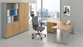 Sestava kancelářského nábytku Visio LUX 6, dub