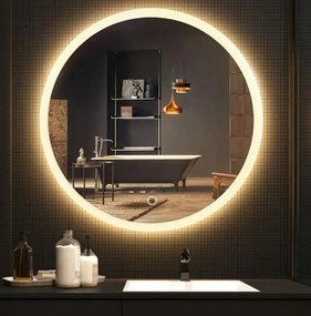 Kulaté zrcadlo REA 50 cm - s LED podsvícením