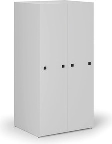 Velkokapacitní skříň s výsuvnými regály, 989 x 846 x 2000 mm, šedý
