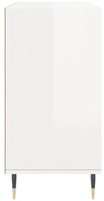 Příborník bílý s vysokým leskem 103,5x35x70 cm kompozitní dřevo - Default Title