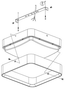 Eglo 97295 - LED Stmívatelné venkovní stropní svítidlo PIOVE-C LED/14,6W/230V