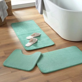 Tyrkysová koupelnová předložka 50x120 cm Vitamine – douceur d'intérieur