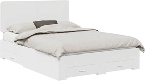 Rám postele se zásuvkou Bílá 160 x 200 cm Kompozitní dřevo 3412758