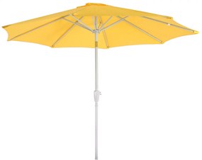 Slunečník N19 Ø 3m sklopný polyester/hliník - žlutý