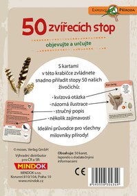 MINDOK HRA kvízová Expedice Příroda: 50 zvířecích stop naučná mn434