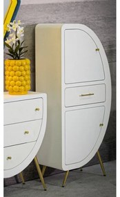 Designová komoda Raghnall 60 cm bílá