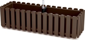 Prosperplast Držák na balkónové rostliny Boardee Fence W (hnědá, 580x180x162)