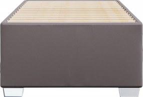 Rám postele šedý 80 x 200 cm umělá kůže 3284534