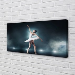 Obrazy na plátně Bílý balet šaty žena 140x70 cm