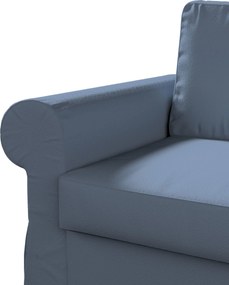 Potah na pohovku IKEA Backabro 2-místná, rozkládací barva modrá látka pletený vzor