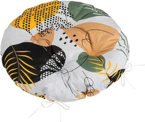 Bellatex Sedák Adéla prošívaný kulatý Béžová 40 cm, (průměr)