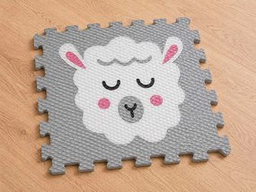 Dětská pěnová puzzle podložka na hraní BERÁNEK Zvolte barvu: Světle šedá