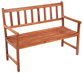 3063784 vidaXL Zahradní lavice s poduškou 120 cm masivní akáciové dřevo