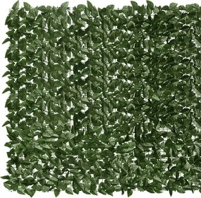 Balkonová zástěna s tmavě zelenými listy 300 x 150 cm 3216424