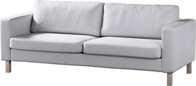 Potah na pohovku IKEA Karlstad, 3-místná, rozkládací barva šedá látka pletený vzor