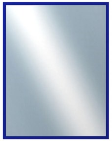 DANTIK - Zarámované zrcadlo - rozměr s rámem cca 70x90 cm z lišty PERLA modrá lesklá vysoká (2877)