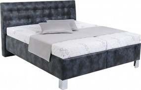 Pohoda Čalouněná postel LAURA s úložným prostorem a volně loženou matrací | Šířka matrace: 180 cm,Látka: Gomez 2