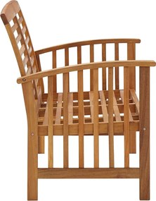 Zahradní lavice 119 cm masivní akáciové dřevo 310259