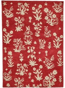 Vlněný kusový koberec Sanderson Woodland Glade damson red 146800 Brink & Campman Varianta: 140x200