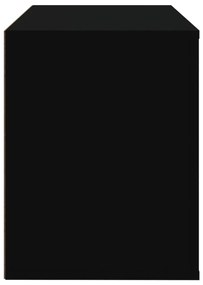 Botník černý 80x35x45 cm kompozitní dřevo - Default Title